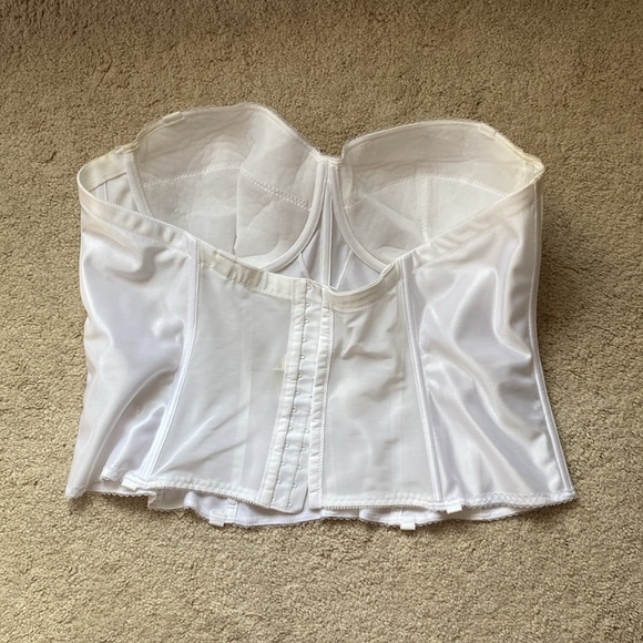 Dominique | Intimates & Sleepwear | Dominique White Satin Corset Style ...